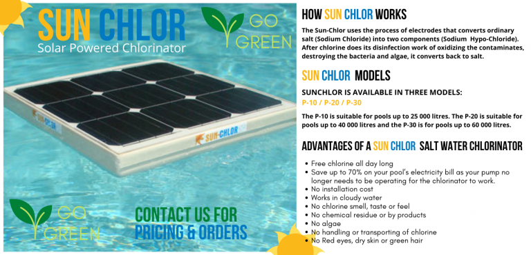 Sunchlor Solar Powered Chlorinator - Pool Care Clinic
